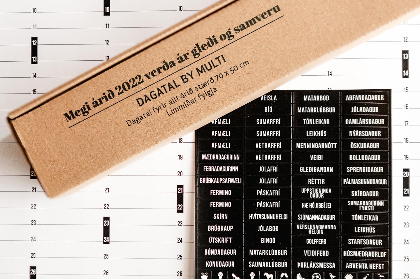 Fjölskyldudagatal - M Butik